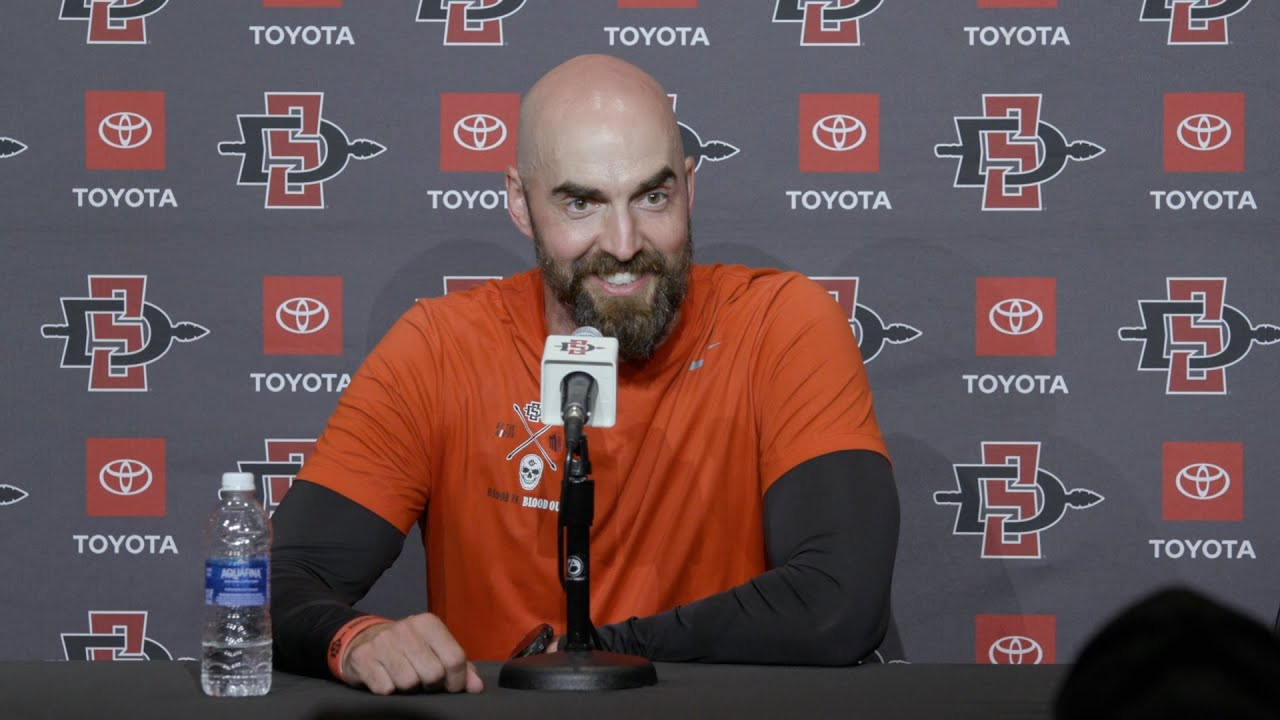 SDSU FOOTBALL: SEAN LEWIS AFTER FAN FEST 2024 - San Diego State Aztecs