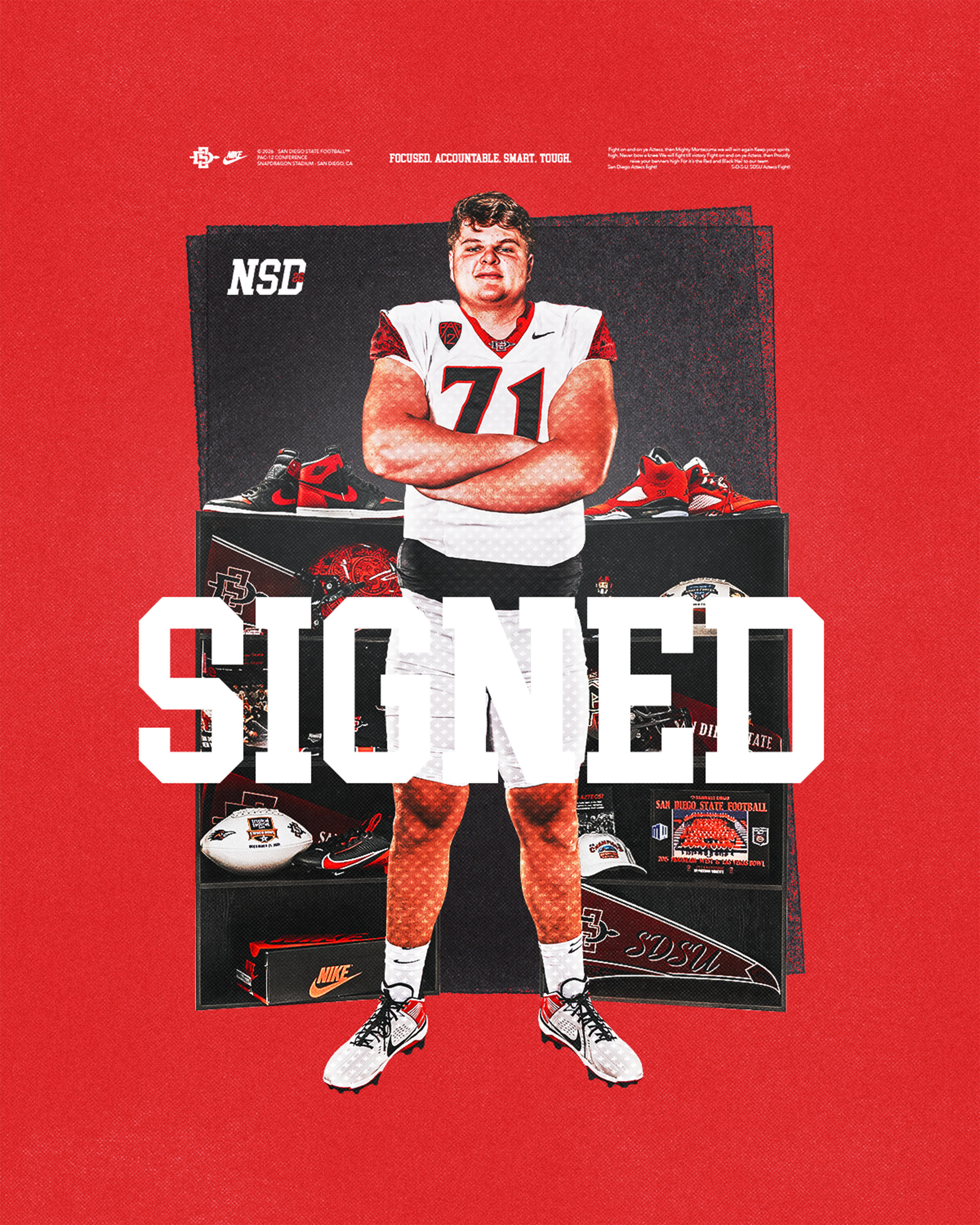 Evan Lawrence - 2026 Spring Football Roster - San Diego State Aztecs