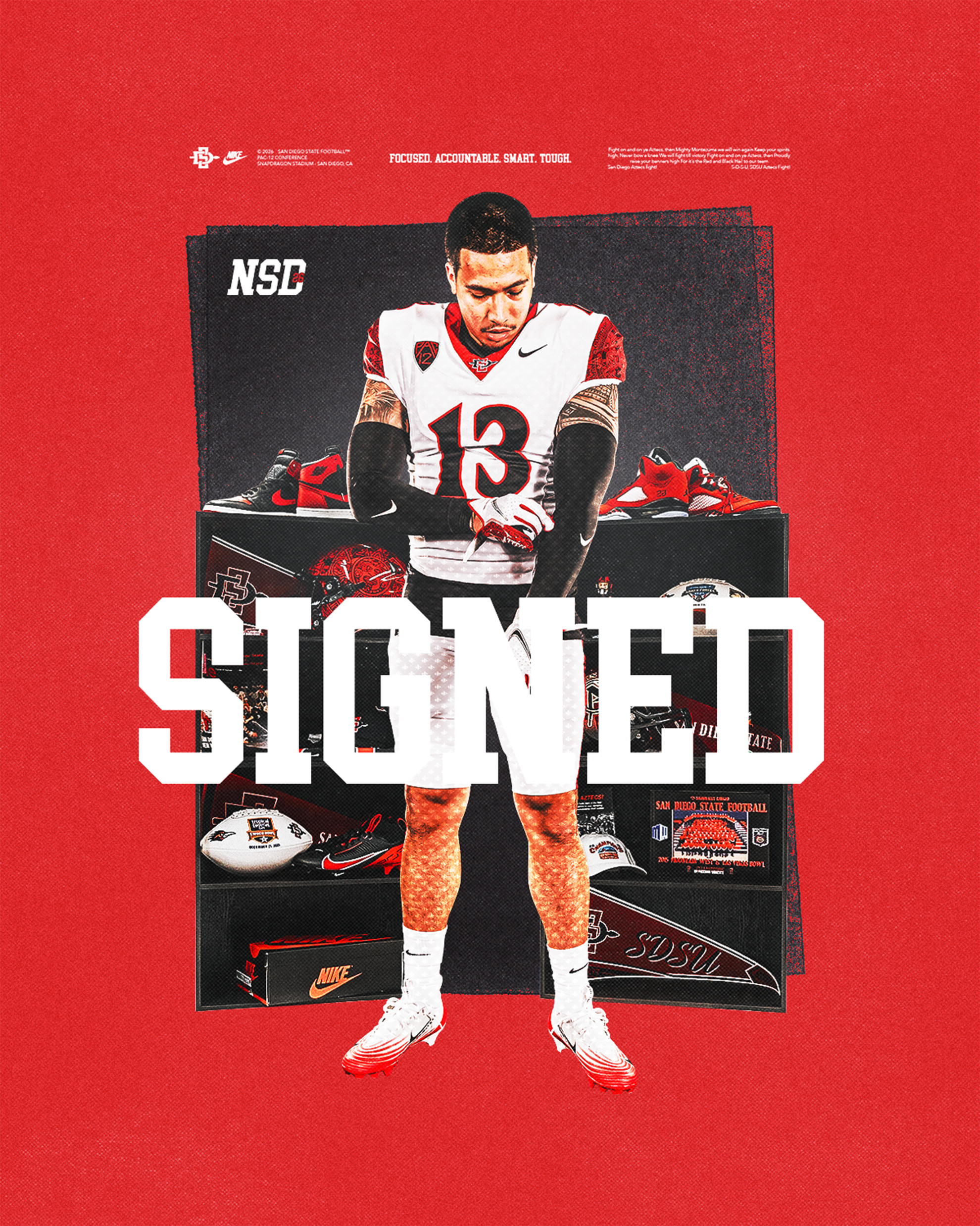 Sione Hala - 2026 Spring Football Roster - San Diego State Aztecs