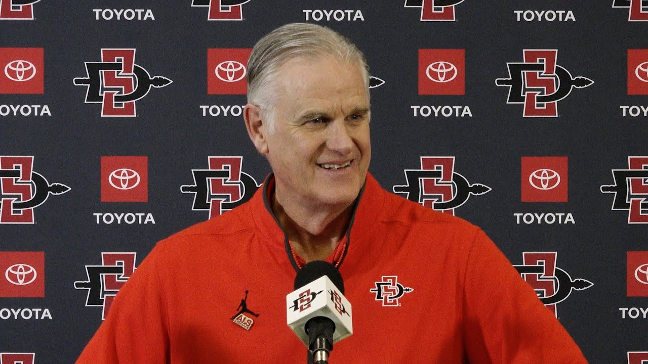 SDSU MEN'S HOOPS: DUTCHER, MILES BYRD & MILES HEIDE POST GAME AFTER CBU ...