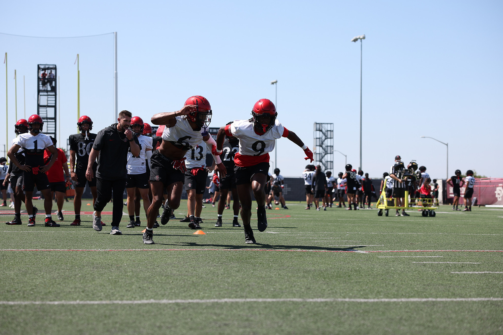 Another Practice in the Books for Aztec Football - San Diego State Aztecs