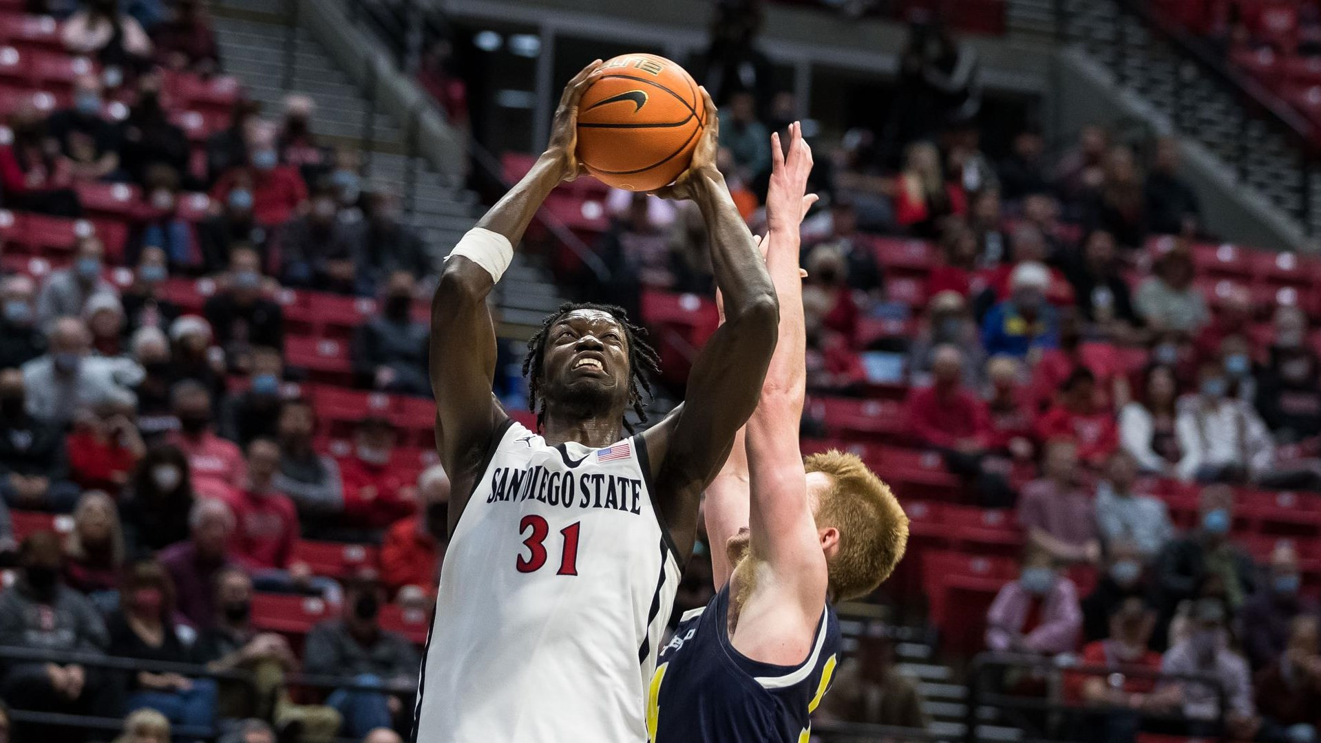Mensah Leads Aztecs To Victory Over UCSD - San Diego State Aztecs