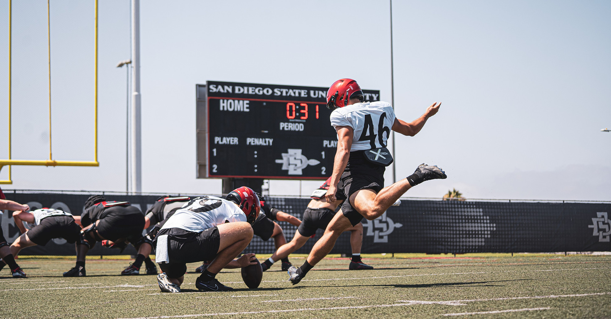 Aztec Football Continues Fall Camp - San Diego State Aztecs
