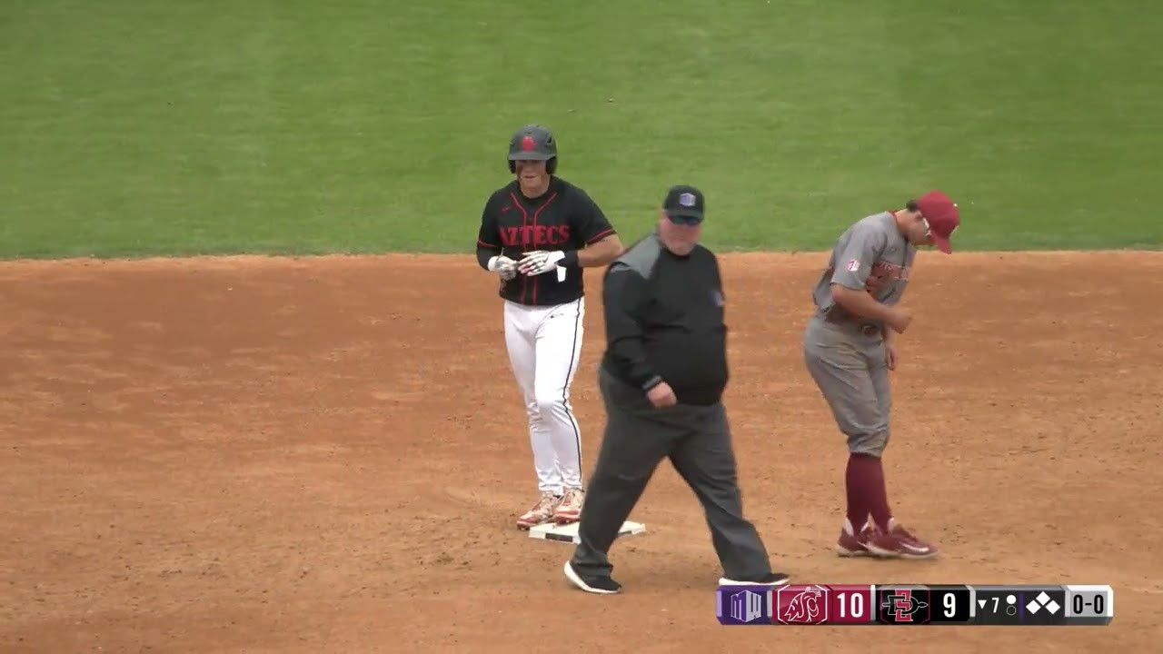 SDSU BASEBALL HIGHLIGHTS: AZTECS 12, WASHINGTON STATE 10 - San Diego ...