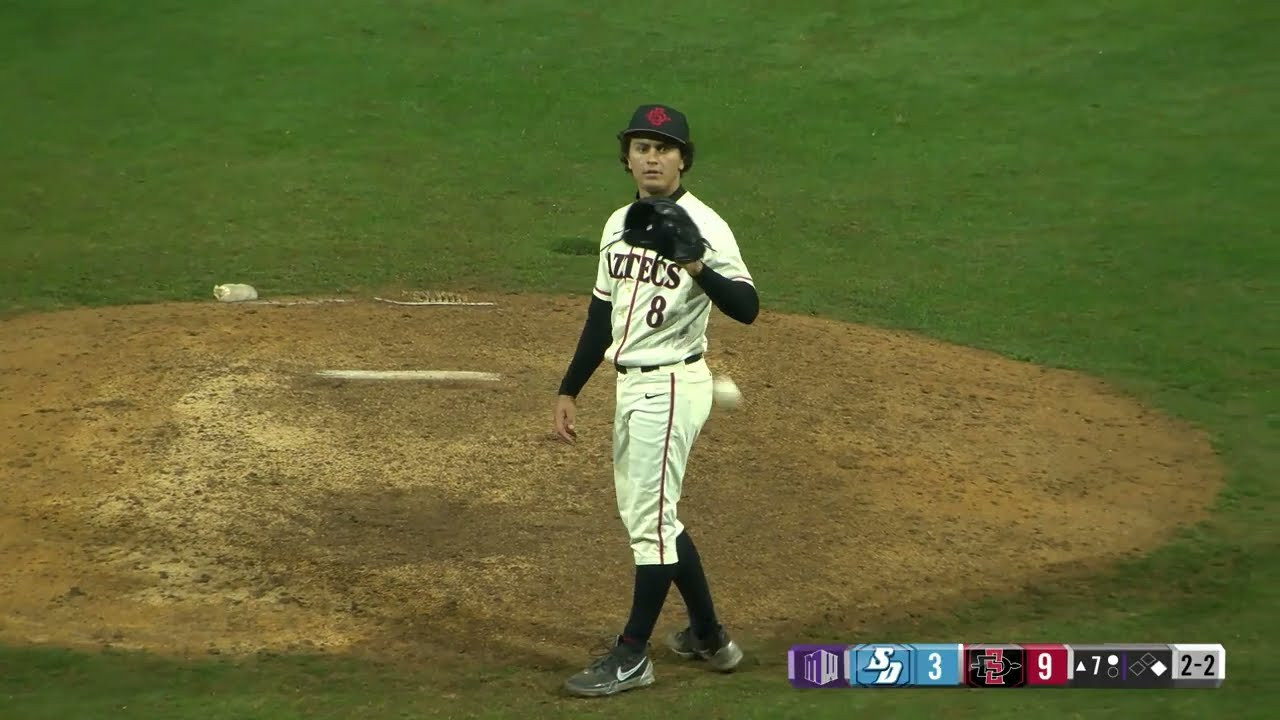 SDSU BASEBALL HIGHLIGHTS: AZTECS 10, SAN DIEGO 4 - San Diego State Aztecs