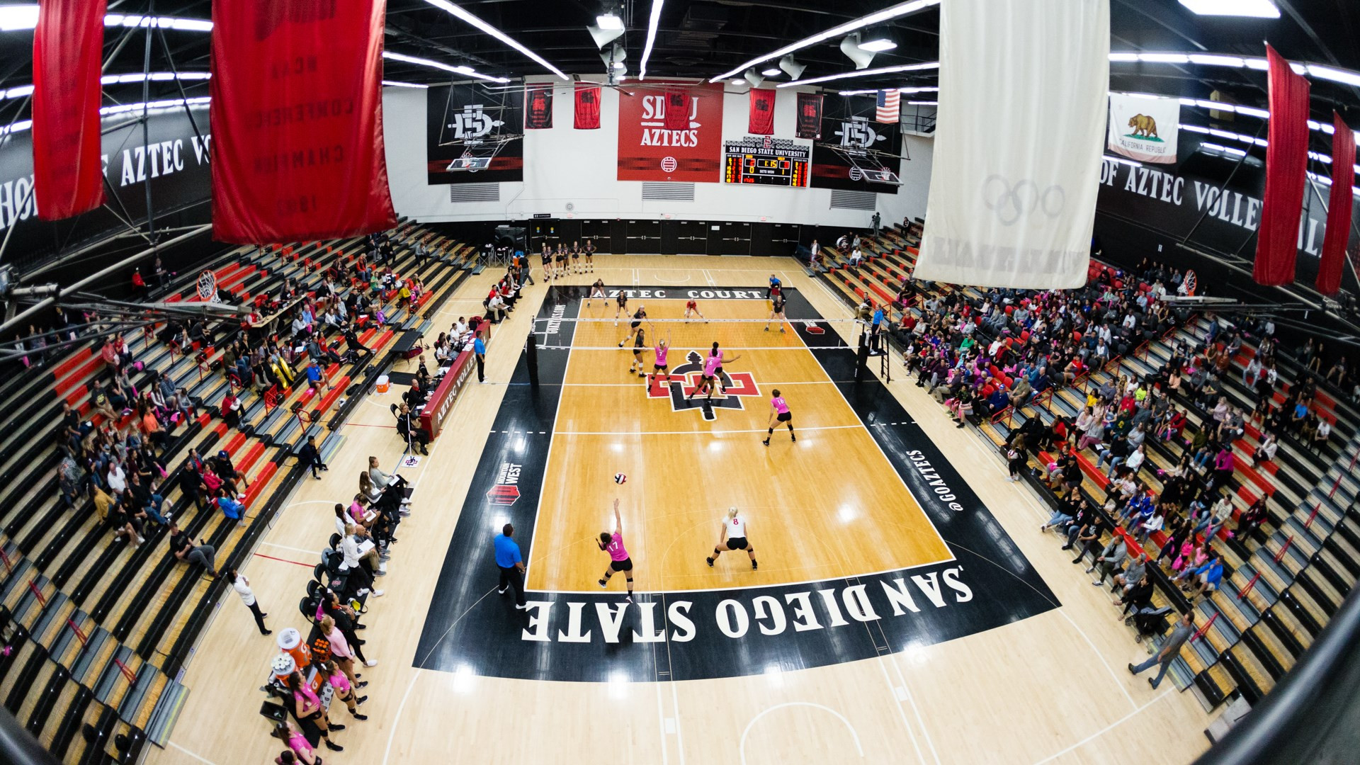 VB Returns Home to Host Utah State & Boise State - San Diego State Aztecs