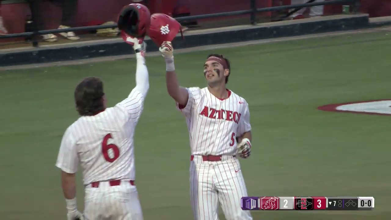SDSU BASEBALL HIGHLIGHTS: WASHINGTON STATE 2, AZTECS 3 - San Diego ...