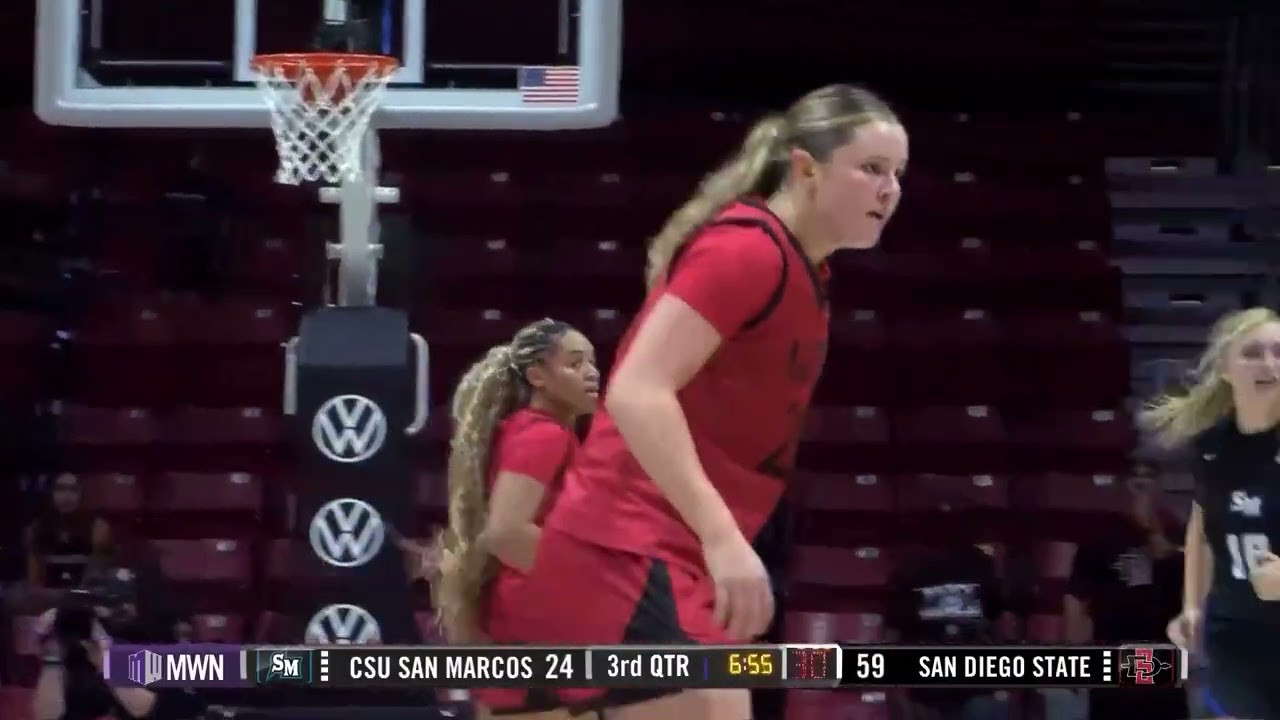 SDSU WOMEN'S HOOPS HIGHLIGHTS: AZTECS 95, CSUSM 35 - NOV 8 2025 - San ...