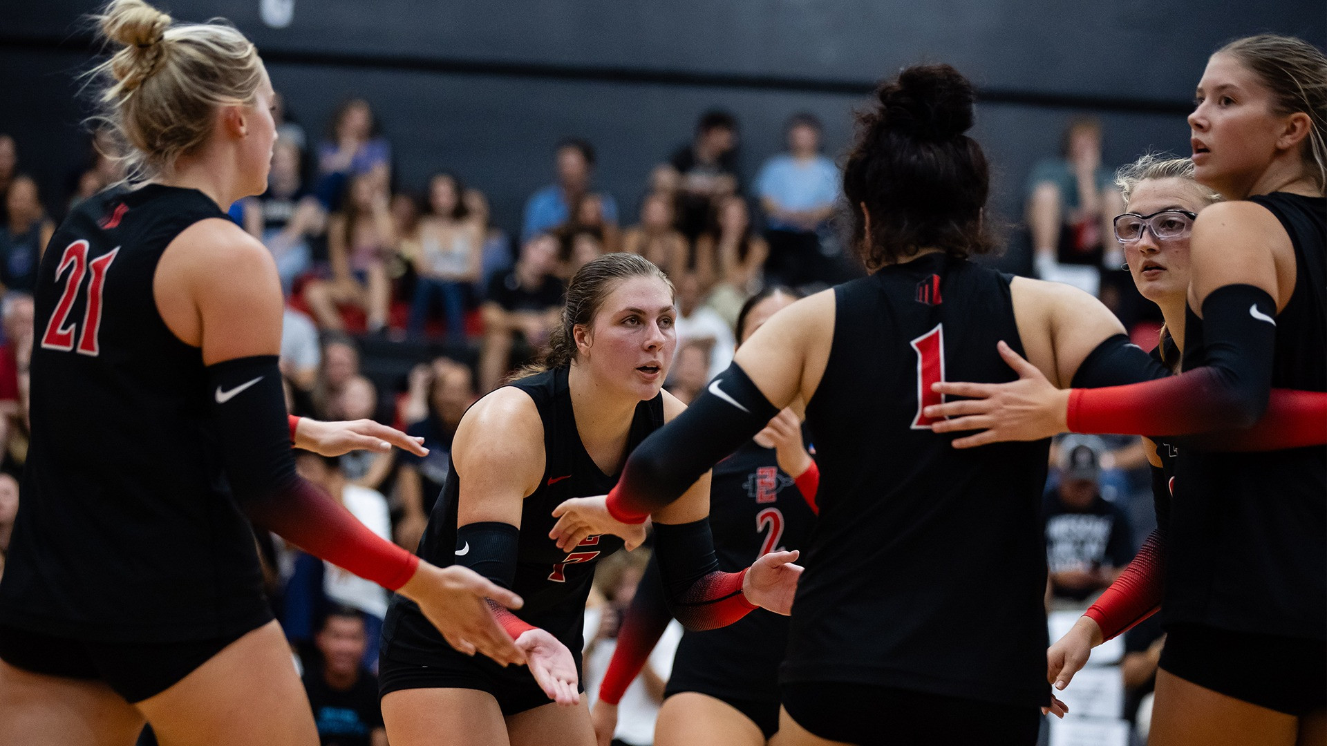 Aztecs Stymied by Waves in Tough Three-Setter - San Diego State Aztecs