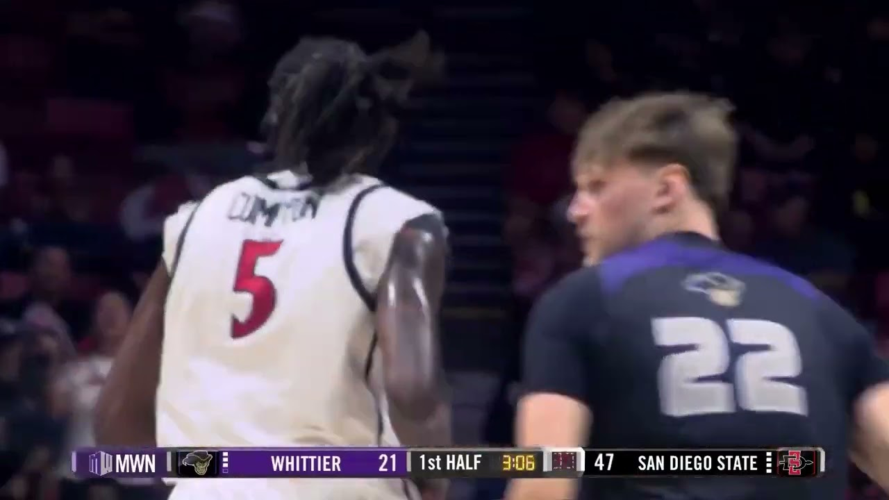 SDSU MEN'S HOOPS HIGHLIGHTS: AZTECS 121, WHITTIER 59 - San Diego State ...