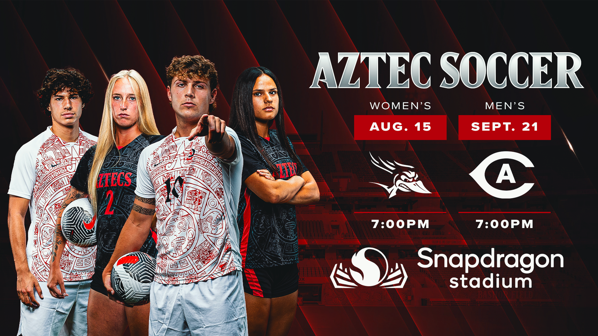 Aztecs Soccer Teams Prepare for Snapdragon Stadium Matches - San Diego State Aztecs