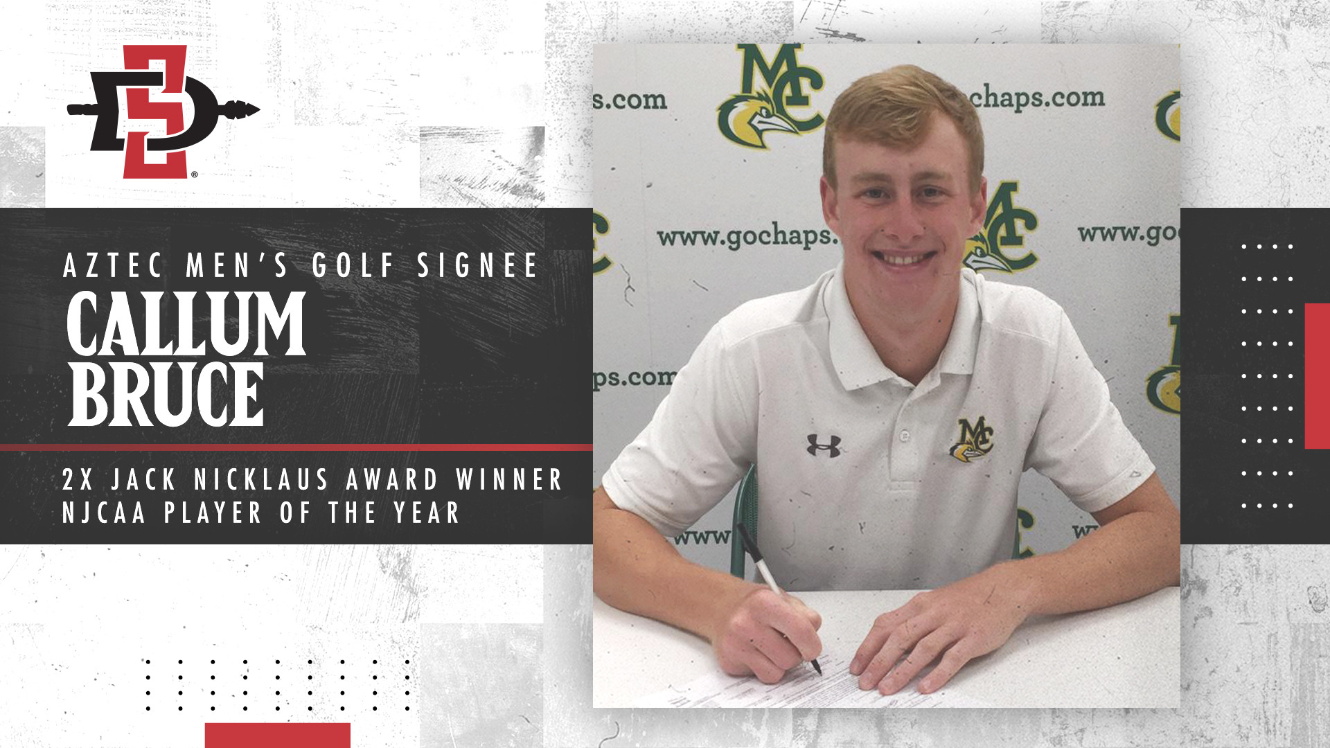 Recruit Callum Bruce Wins Jack Nicklaus NJCAA Award - San Diego State ...