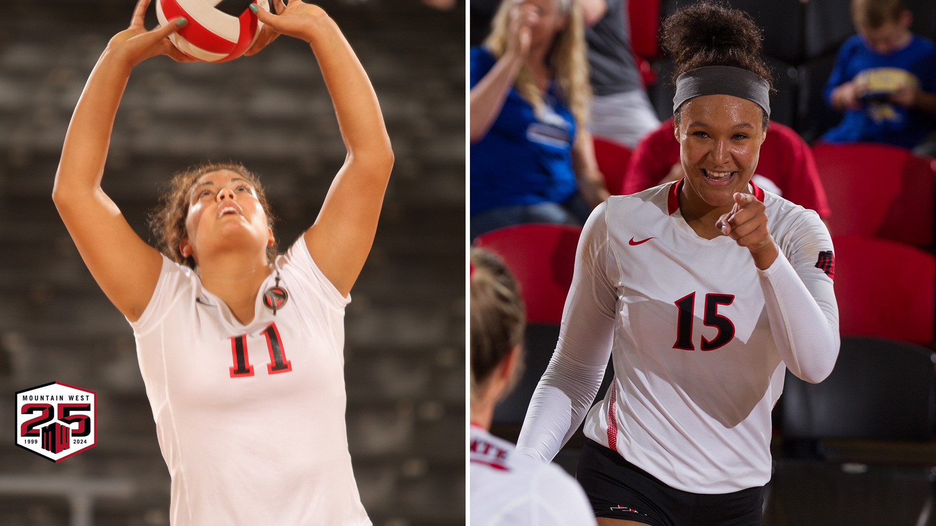 Aztecs Place Two on MW 25th Season Volleyball Team - San Diego State Aztecs